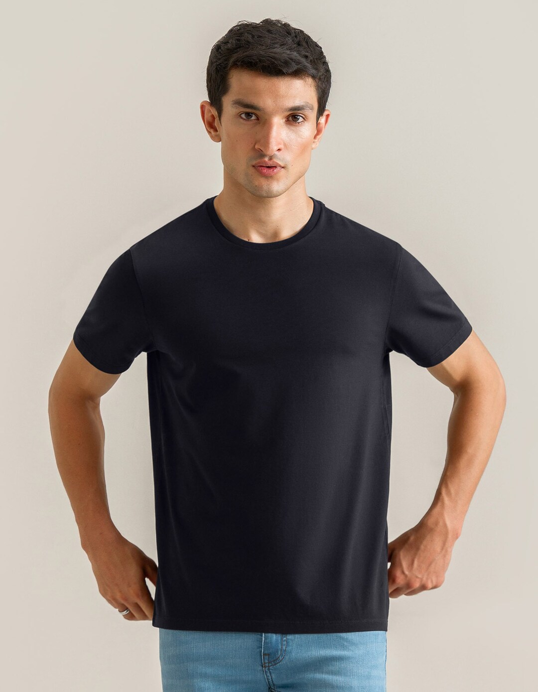 Men's Pure Supima Black Cotton T-shirt - Etsy