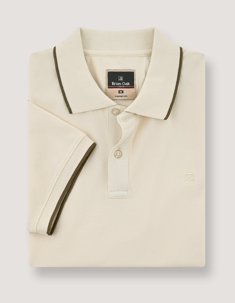 Men's Premium Off-white Polo | Men's Premium Polo - Etsy