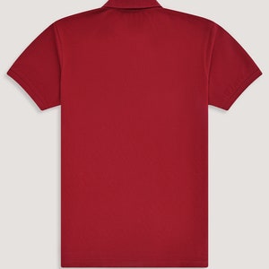 Men's Red Pique Plain Polo | Men's Premium Polo - Etsy