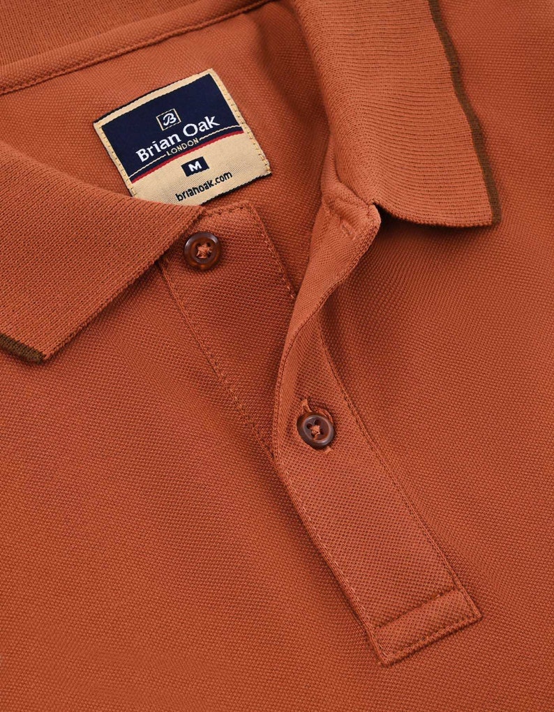 Men's Rust Polo | Men's Premium Polo - Etsy