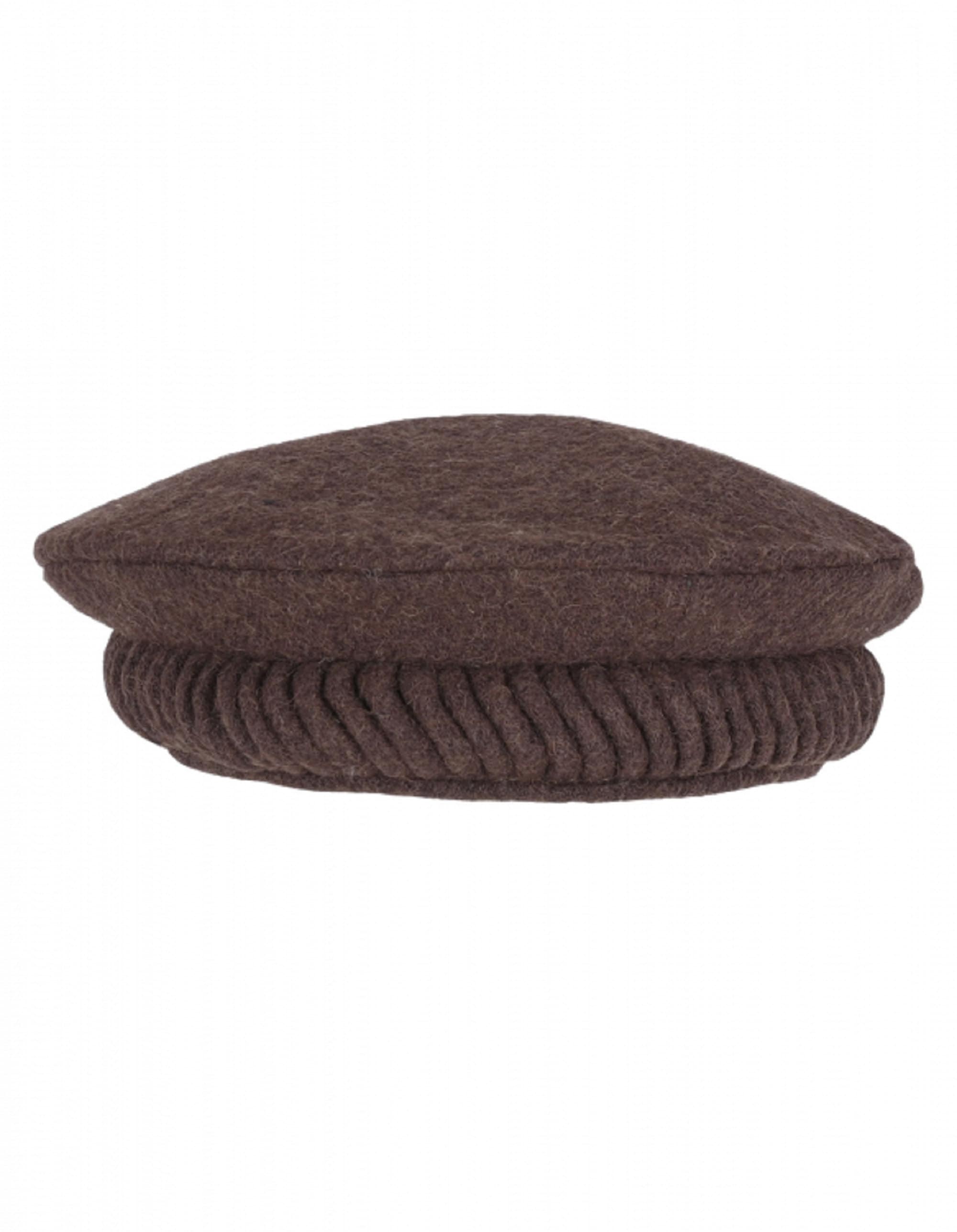 Brown Chitrali Cap Afghan Wool Cap Pakul Handmade Cap Afghan Hat Pakol ...