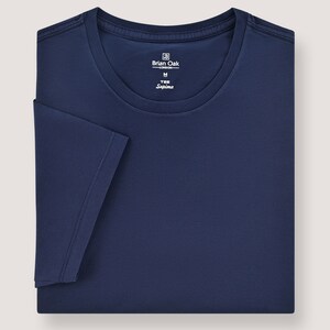 Men's Pure Supima Navy Cotton T-shirt - Etsy