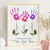 Grandmas Garden Handprint Art. Personalized Mothers Day or Birthday ...