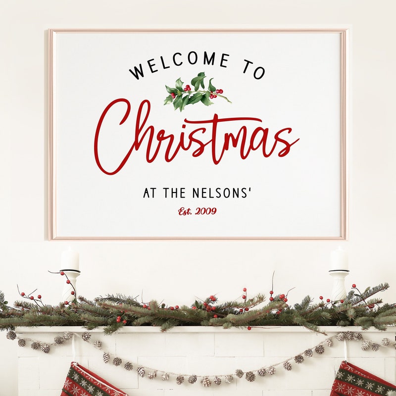 Custom Christmas Sign - Etsy