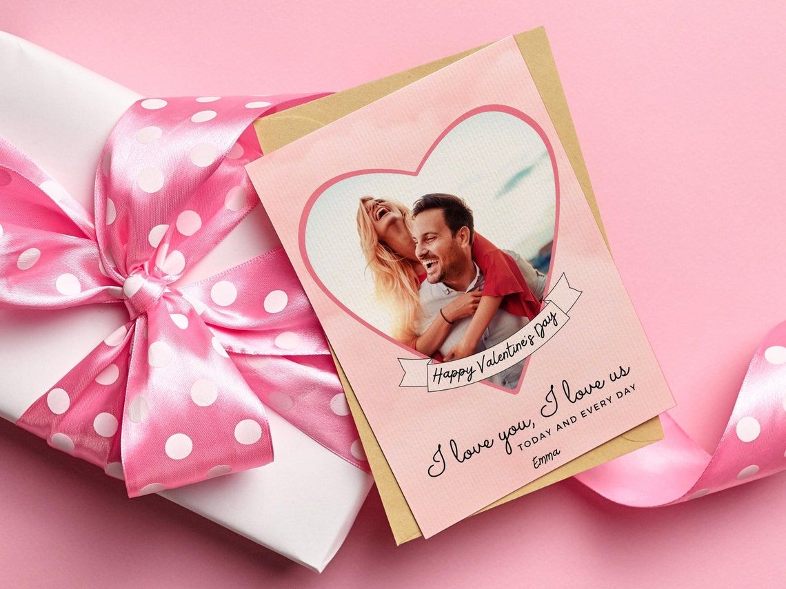 Editable Valentine Card Template. Printable Valentines Day | Etsy
