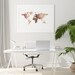 Neutral Earth Tone World Map Printable Home Decor, Beige Modern World ...