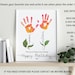 Personalized Mom Birthday Gift, Mother's Day Gift | Flower Handprint ...