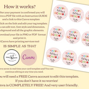 Back to School Teacher Gift Tags Printable. Happy First Day of School ...