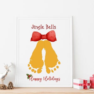 Christmas Handprint Art Activity for Kids Instant Download. Printable ...