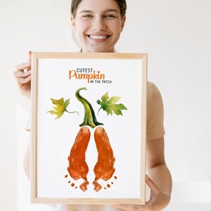 Cutest Pumpkin in the Patch Handprint Craft for Kids. Instant Download ...
