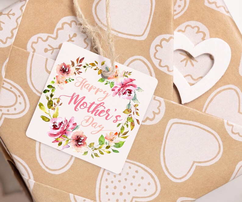 Printable Mothers Day Gift Tags Instant Download. Round | Etsy