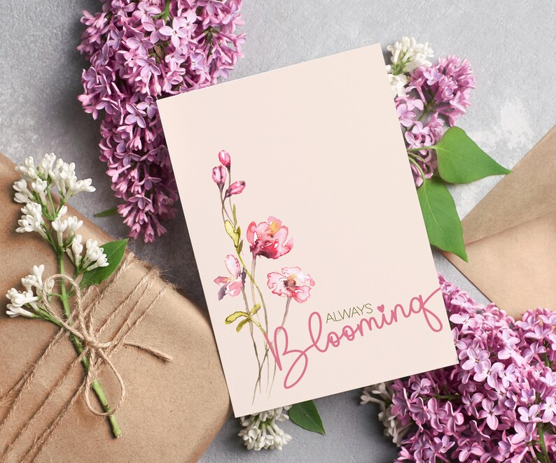 Pastel Pink Spring Printable Gallery Wall Set. Printable - Etsy