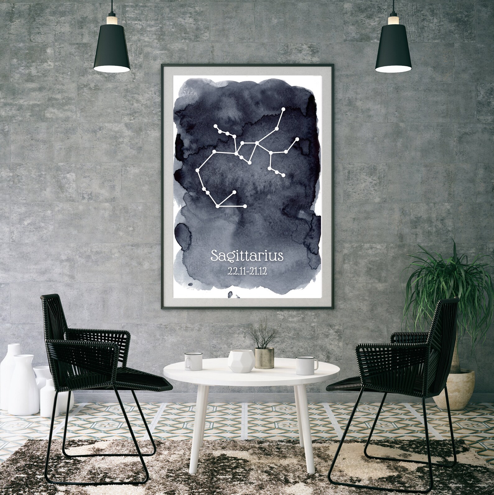 Custom Zodiac Sign Poster. Custom Birthday Gift. Zodiac - Etsy
