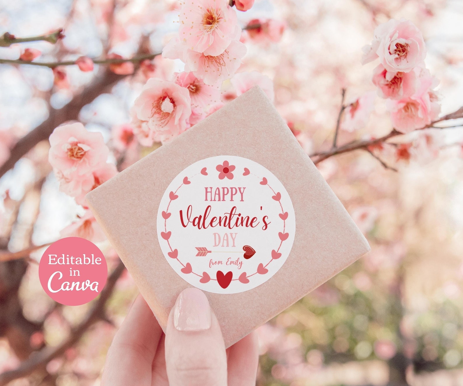 Editable Valentines Gift Tags Template. Printable Valentine Treat Tags ...