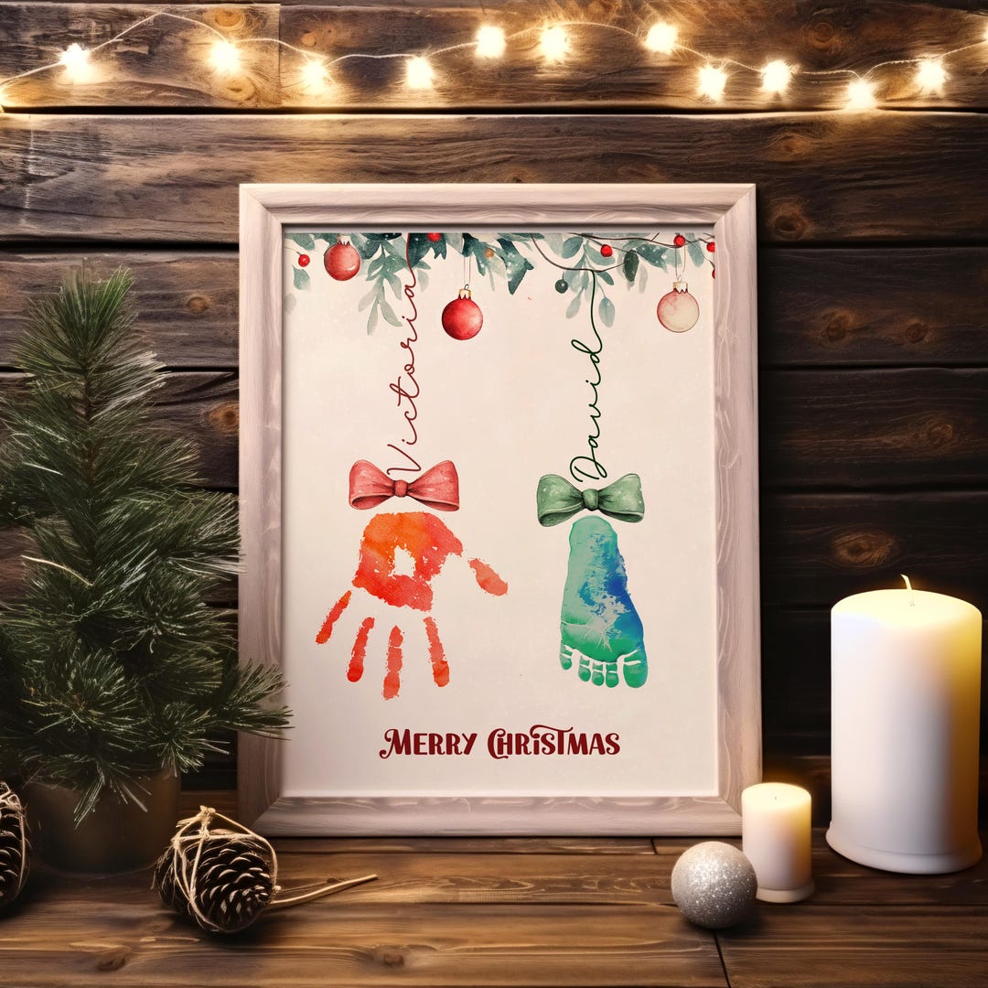Christmas Handprint Art for Kids – Personalized Keepsake Craft for ...