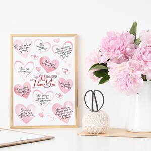 Top 10 Reasons Why I LOVE YOU Valentine's Day Gift. Printable ...