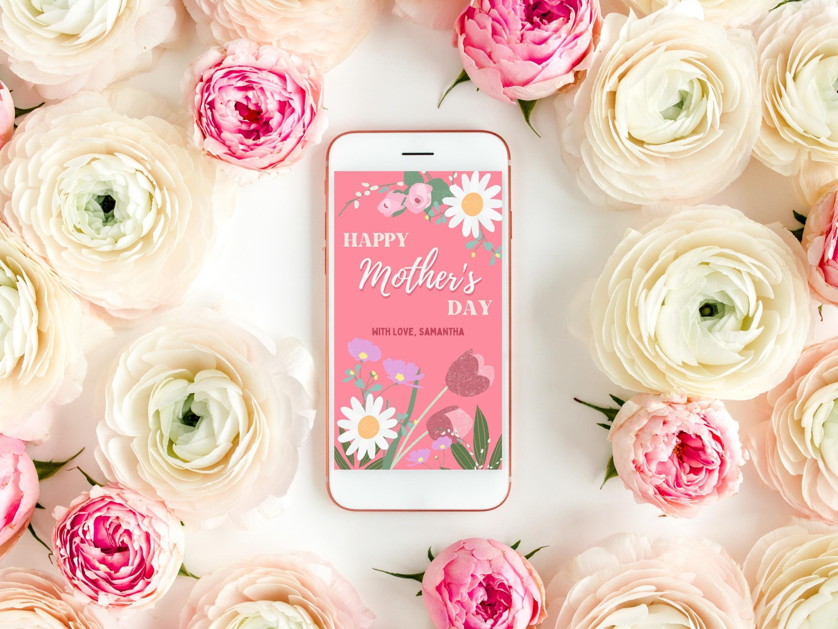 Editable Animated Mother's Day Card Template. Mothers Day - Etsy