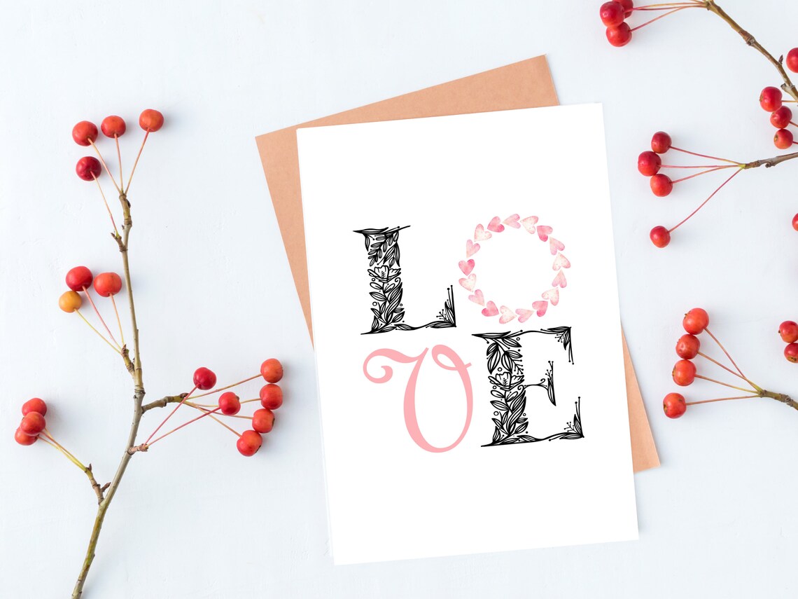 Pastel Pink Valentine's Day Printable Gallery Wall Set - Etsy