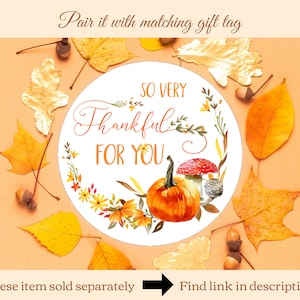 Printable Thankful for You Thanksgiving Card. Instant Digital Download ...