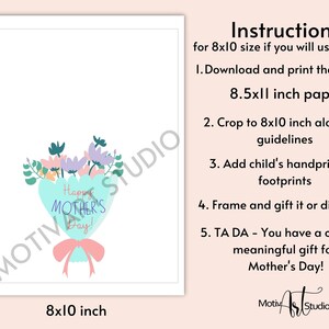 Printable Mothers Day Handprint Art Instant Download. Gift From Kids ...