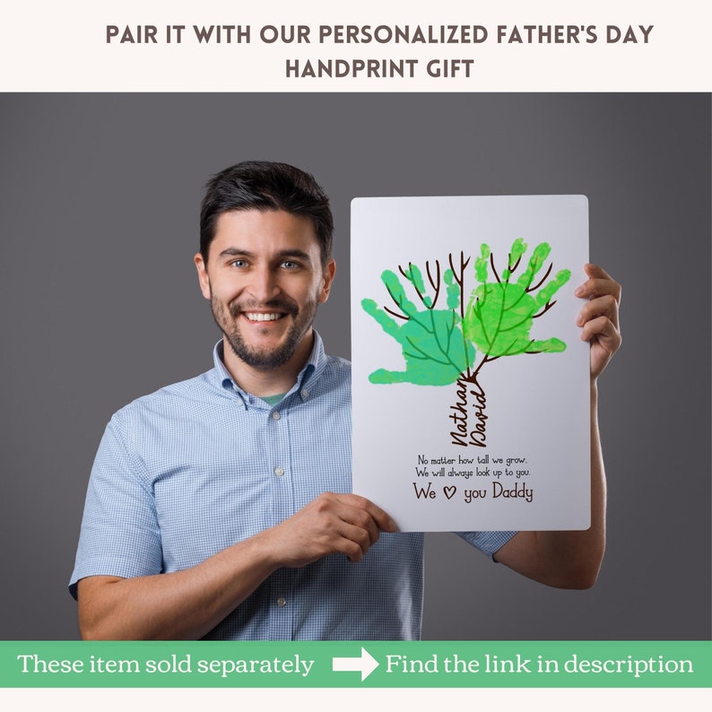 Personalized Mothers Day Handprint Art. Handprint Gift From - Etsy