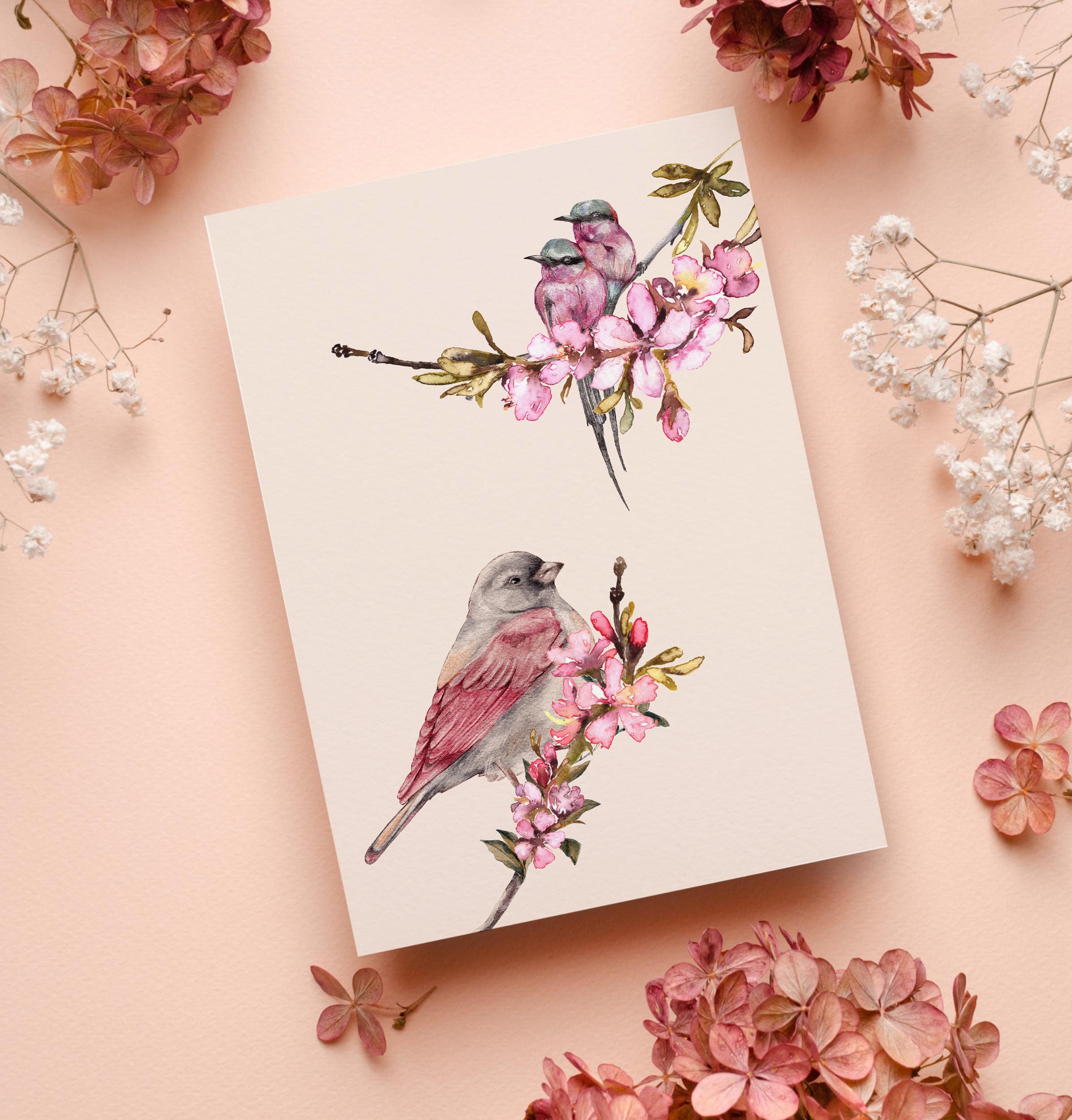 Printable Spring Decor With Watercolor Spring Birds and Spring | Etsy