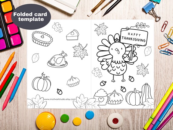 Linda Página Para Colorear De Pavo De Acción De Gracias