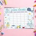 Ocean Theme School Timetable Instant Download. Printable Back to School ...