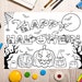 Printable Halloween Coloring Card for Kids. Digital Download Happy ...