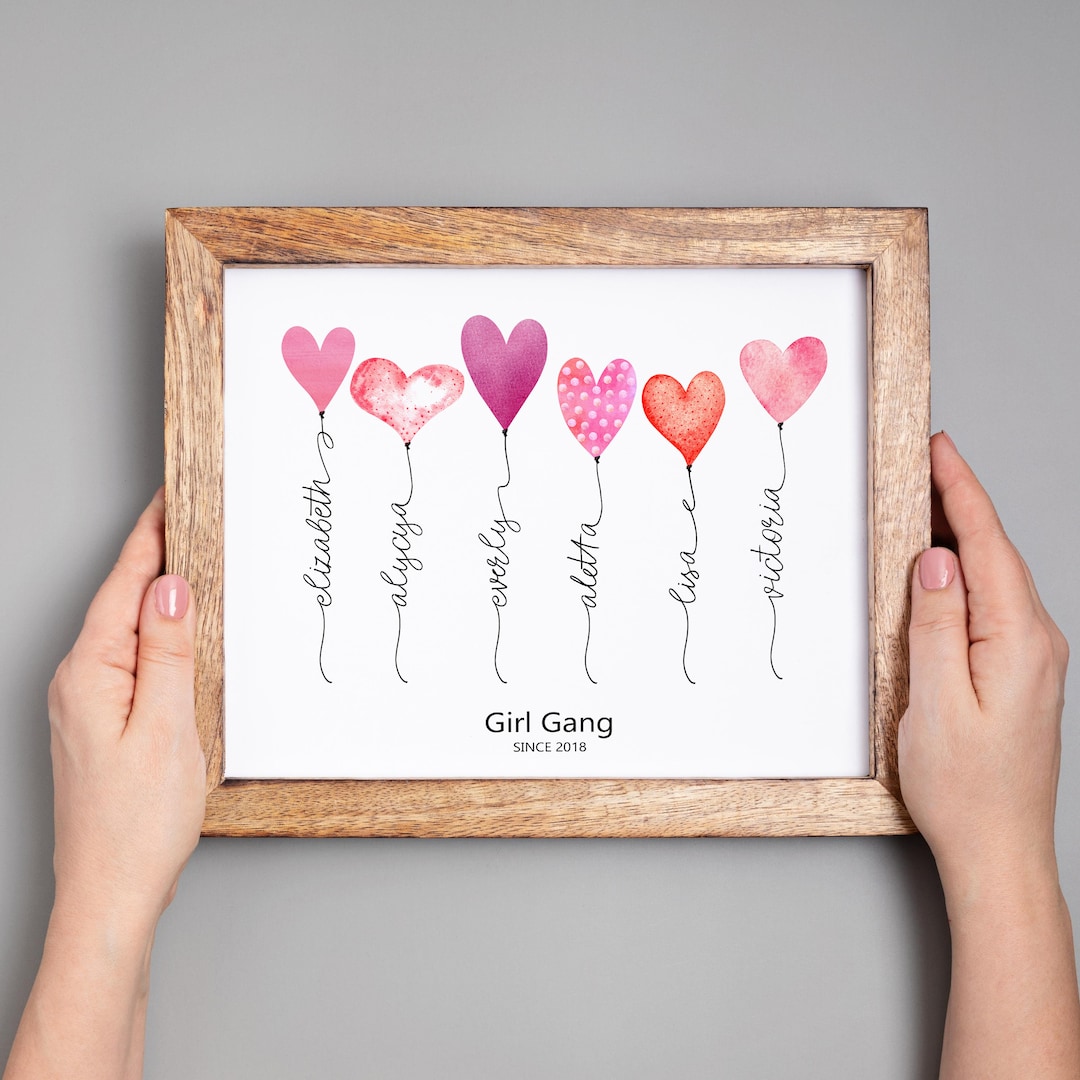 Girl Gang Personalized Gift. Custom Friendship Gift for Girl Tribe ...