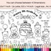 Personalized Teddy Bear Coloring Placemat for Kids Birthday Party ...