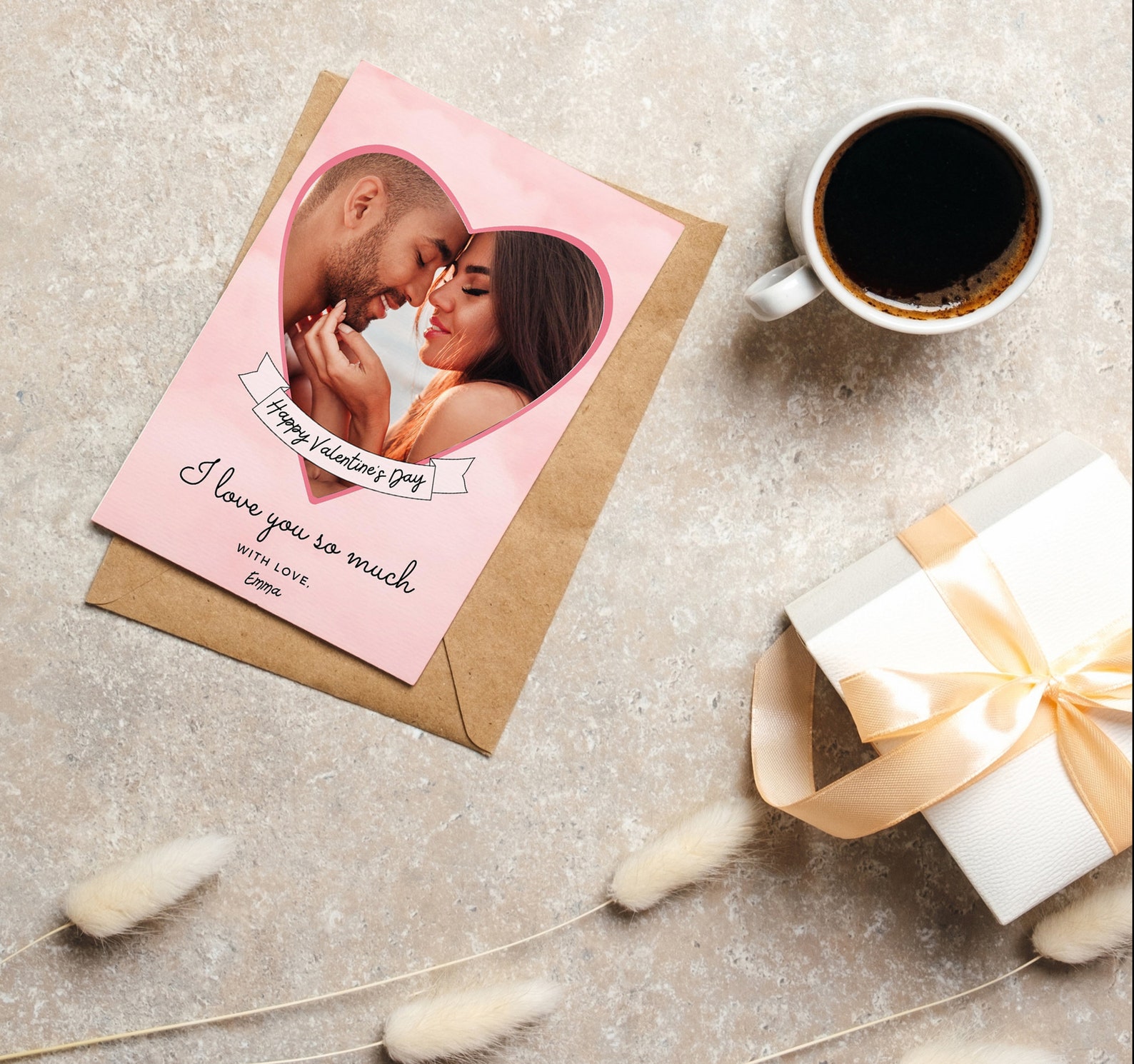 Editable Valentine Card Template. Printable Valentines Day | Etsy