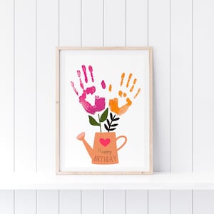 Birthday Handprint Art Instant Download. Printable Gift From - Etsy Canada