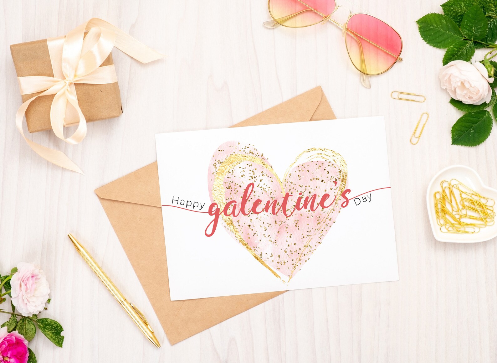 Printable Galentine's Day Card Digital Download. Pastel | Etsy