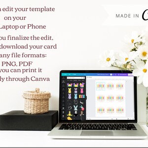 Editable Easter Treats Gift Tags Canva Template. Printable Circle ...