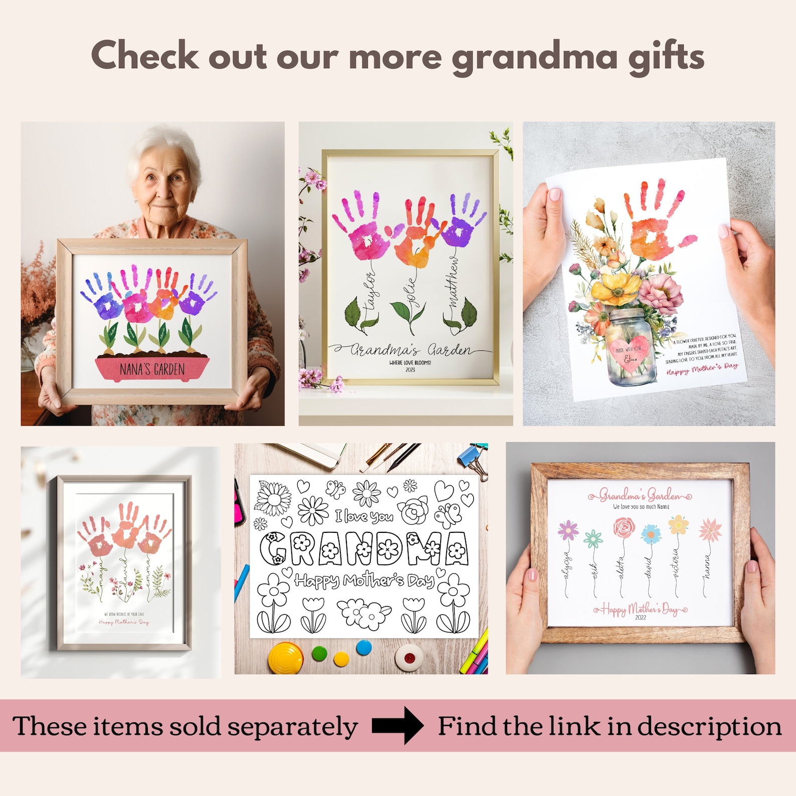 Printable Grandma Mothers Day Coloring Card for Kids. Mothers Day DIY ...