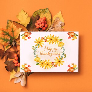 Printable Happy Thanksgiving Card. Instant Digital Download ...