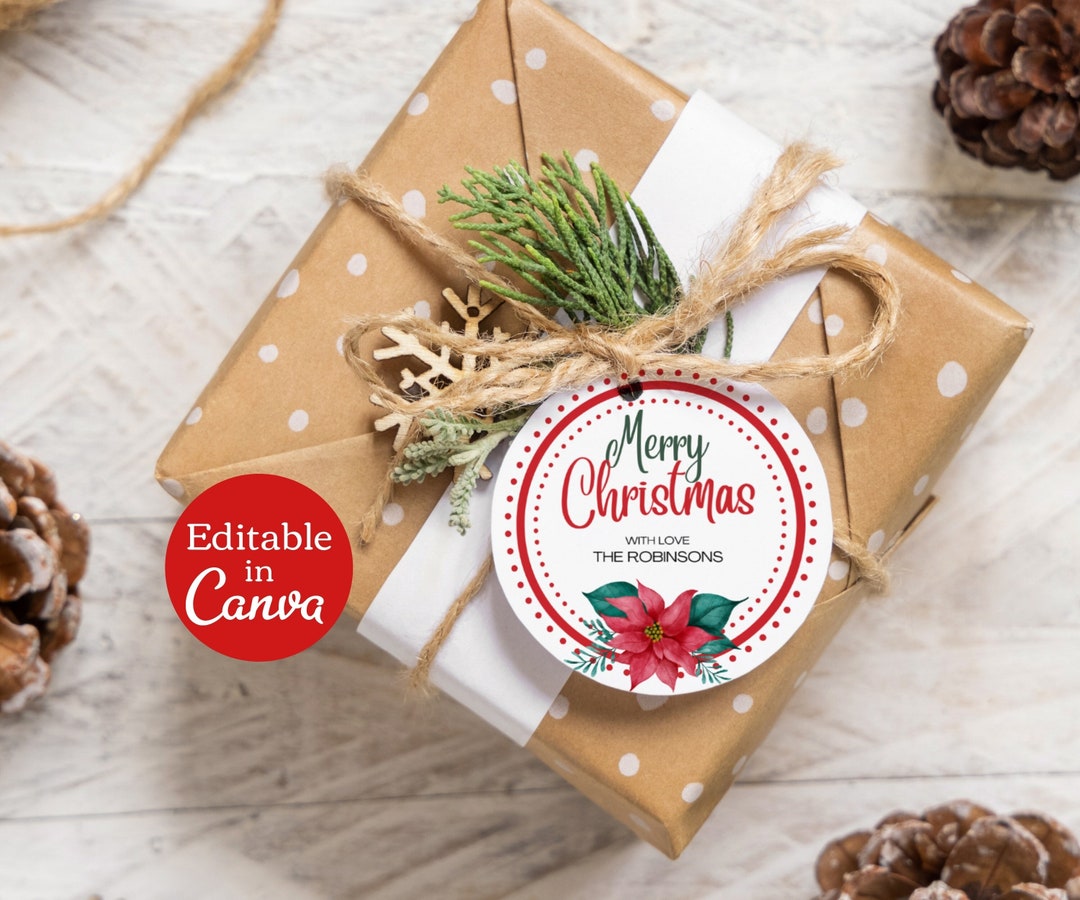 Editable Christmas Gift Tags. Printable Christmas Tags - Etsy