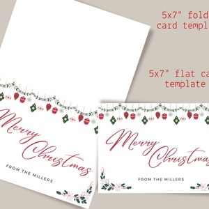 Editable Canva Christmas Card Template. Merry Christmas Editable ...