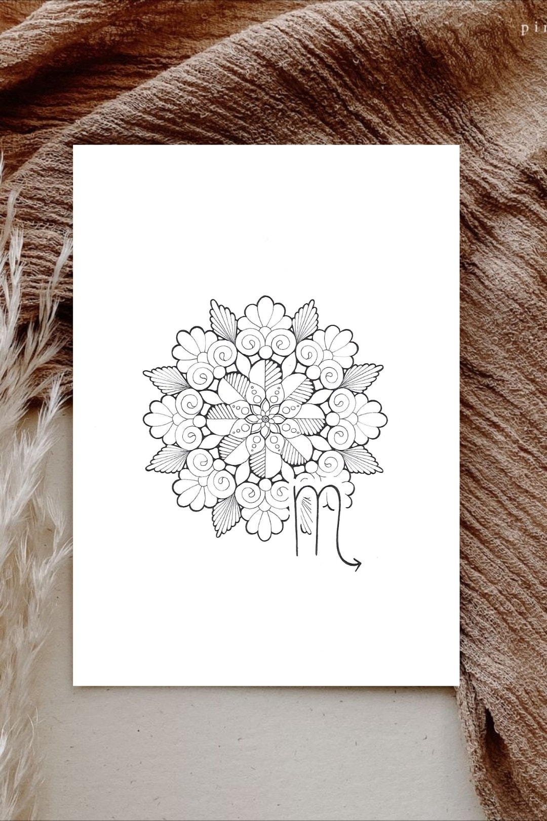 SCORPION/SCORPIO Zodiac Mandala - Etsy