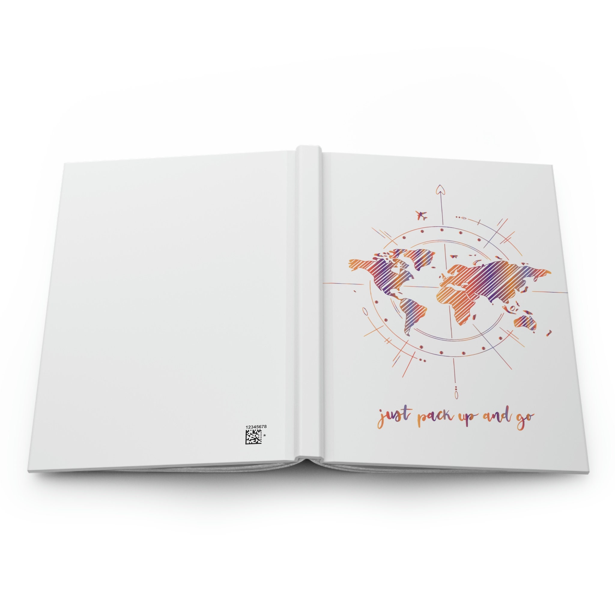 World Map Notebook - Line Art - White Hardcover Journal Matte - Etsy