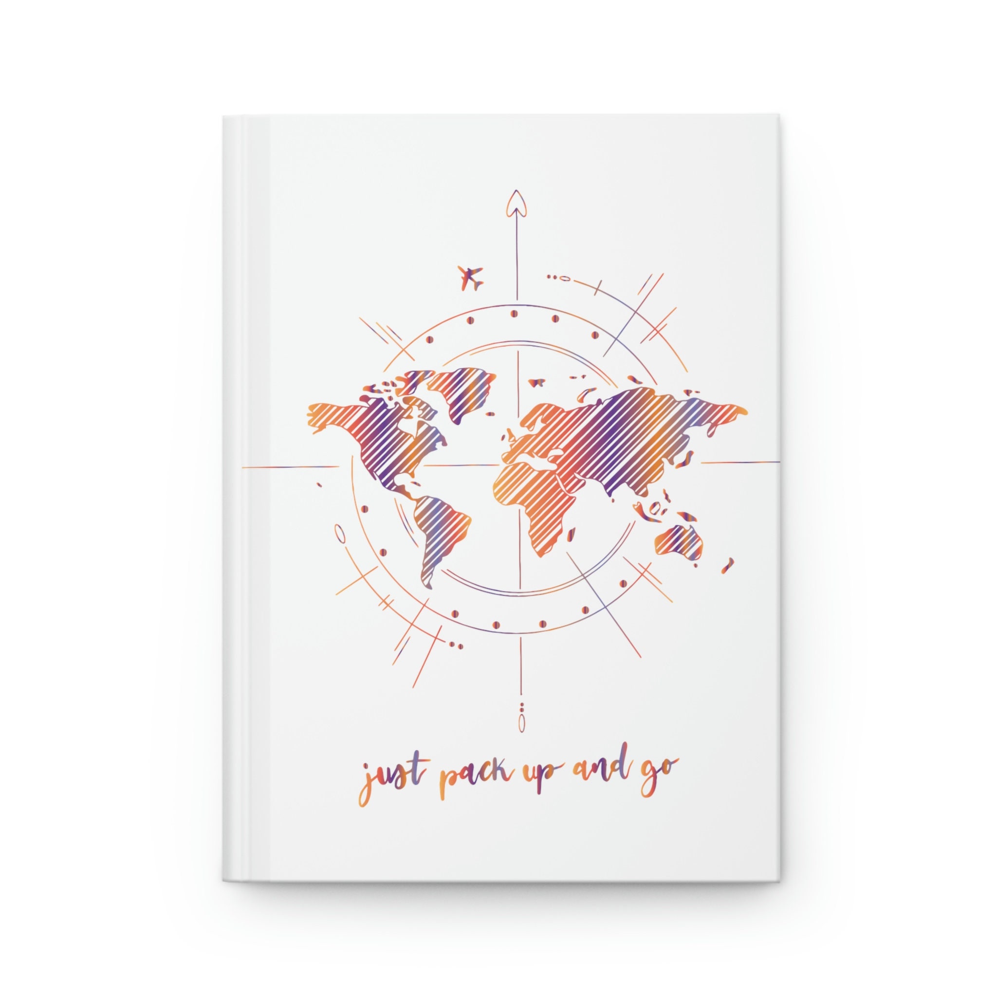 World Map Notebook - Line Art - White Hardcover Journal Matte - Etsy
