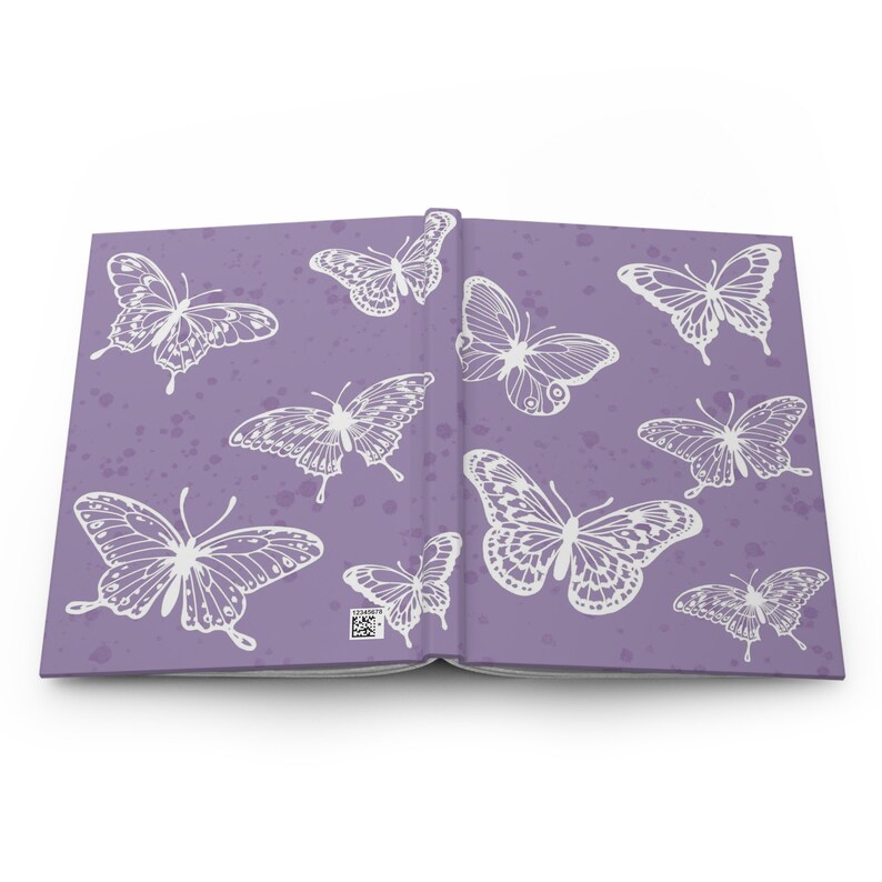 Butterfly Notebook - Purple Hardcover Journal Matte - Etsy
