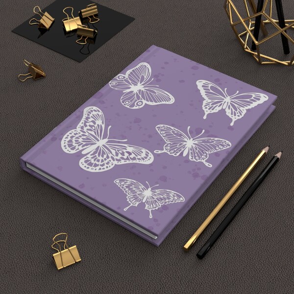 Purple Butterfly Journal - Etsy
