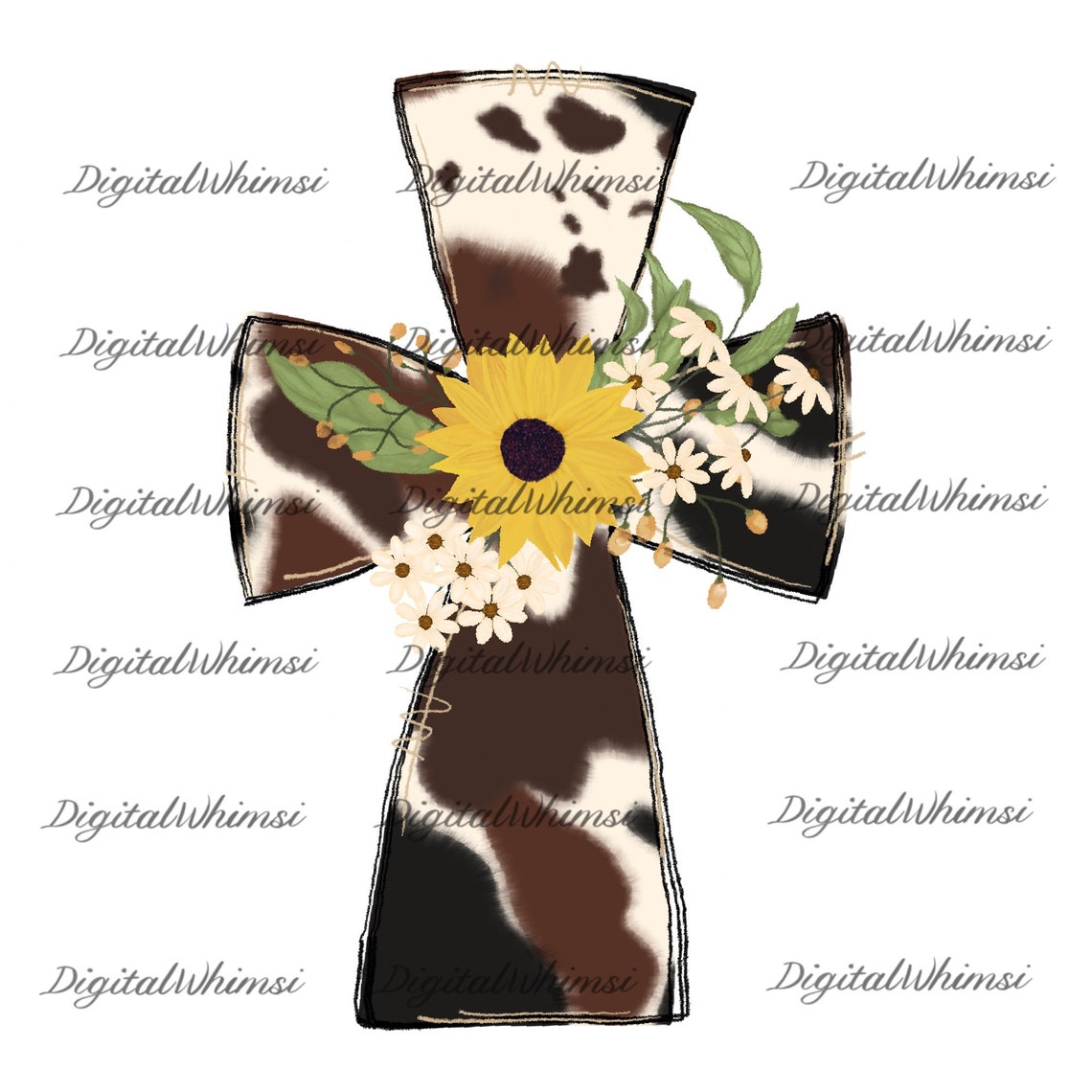 Cross Cross Cross Sunflowers Daisies Pascua Spring Time - Etsy España