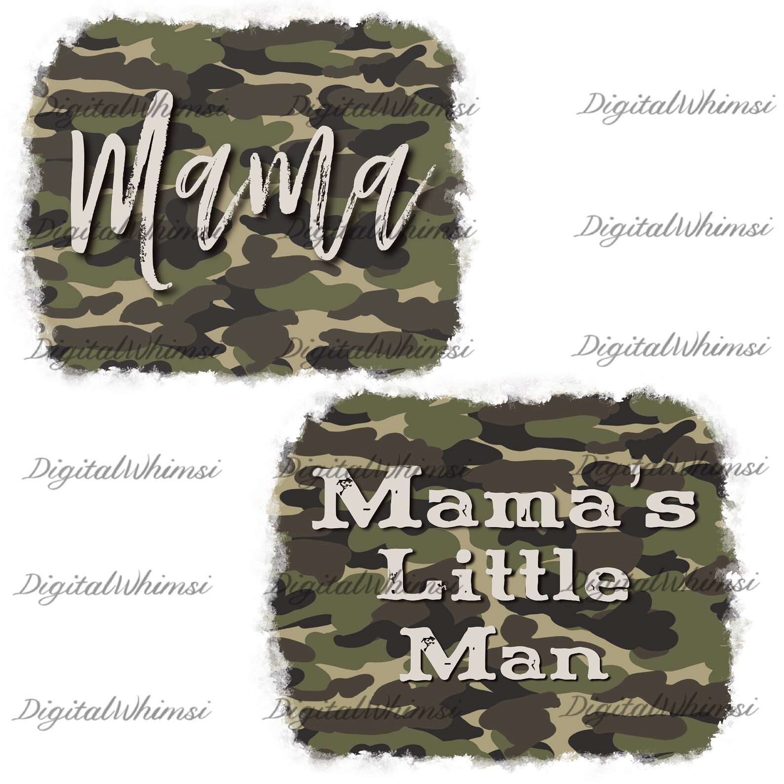 Camo Mama, Mama’s Little Man, 2 PNG Files, Digital Downloads - Etsy
