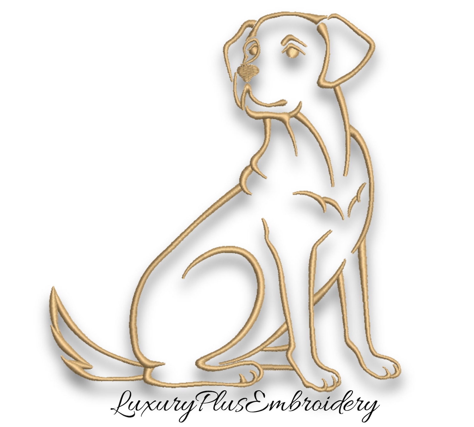 Labrador Golden Retriever Embroidery Machine Designs Dog Puppy Pattern ...