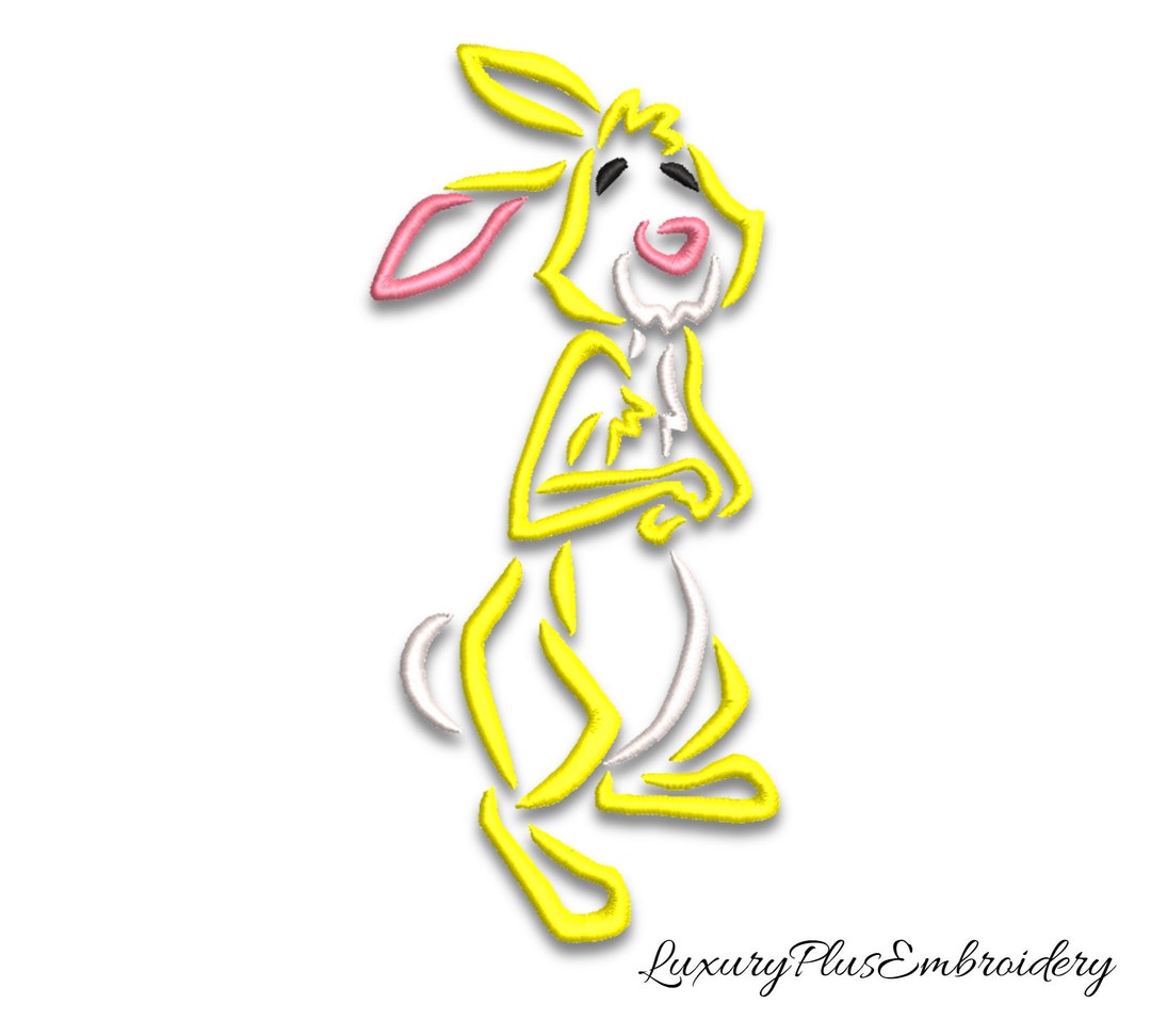 Rabbit Winnie the Pooh Embroidery Machine Design Bunny Pattern Pes ...
