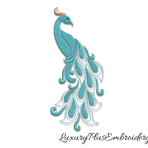 Peacock Embroidery - Etsy