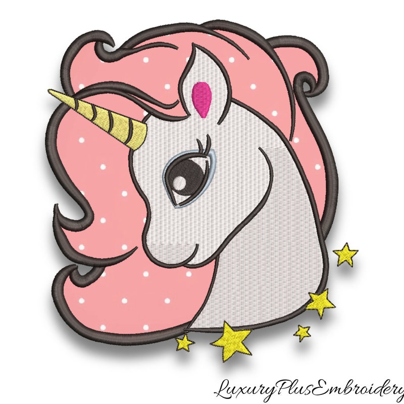 Unicorn Applique - Etsy